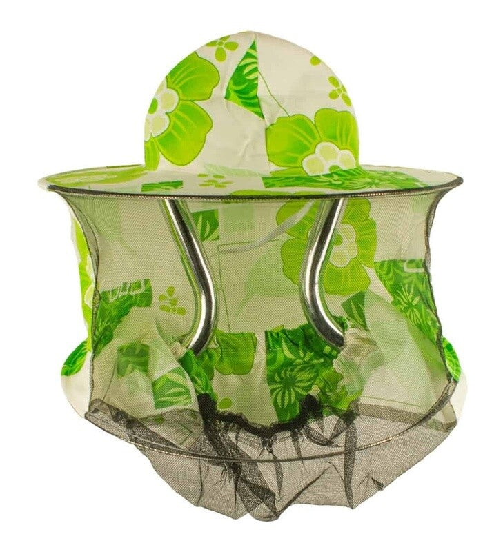 Beekeeping Hat - Retro Green Floral – Happy Bee